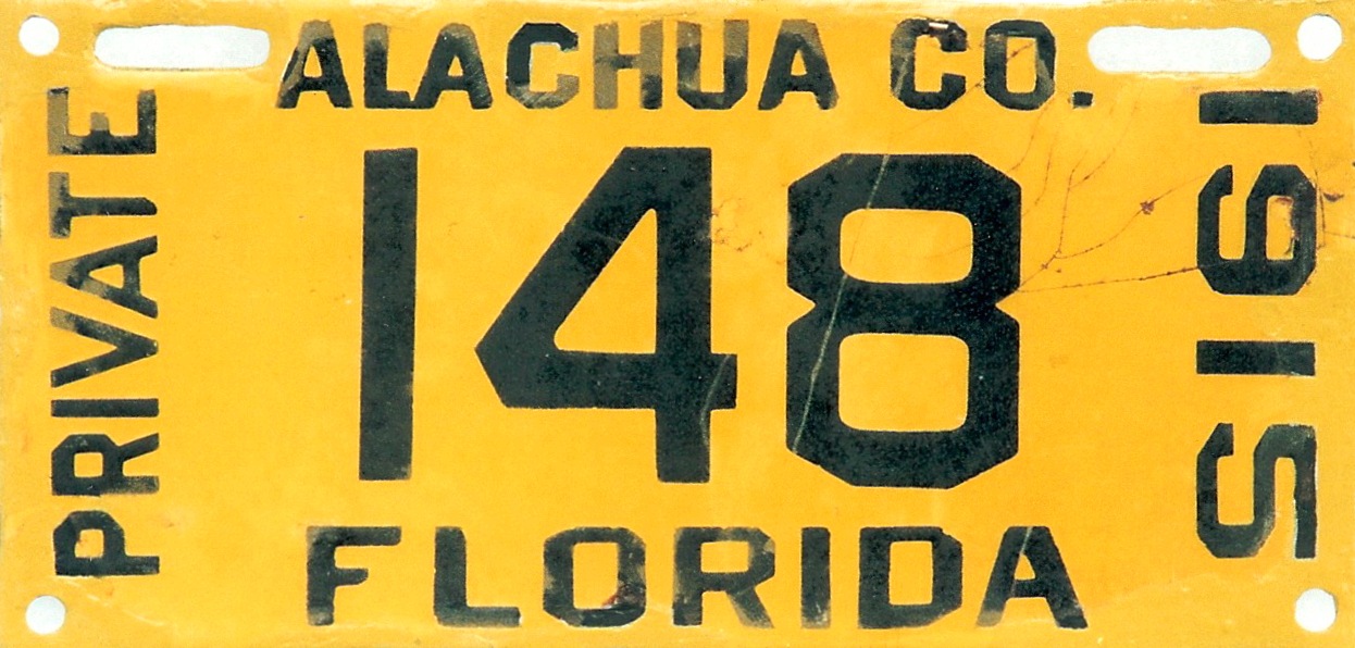 ARCHIVE: Florida Porcelain License Plates (Part 1 of 4: Alachua-Escambia)