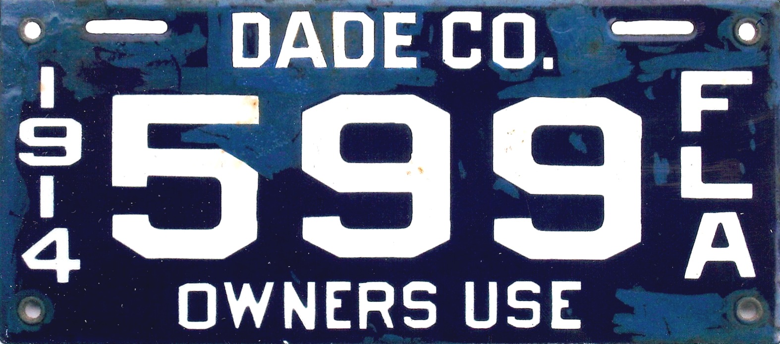 ARCHIVE: Florida Porcelain License Plates (Part 1 of 4: Alachua-Escambia)