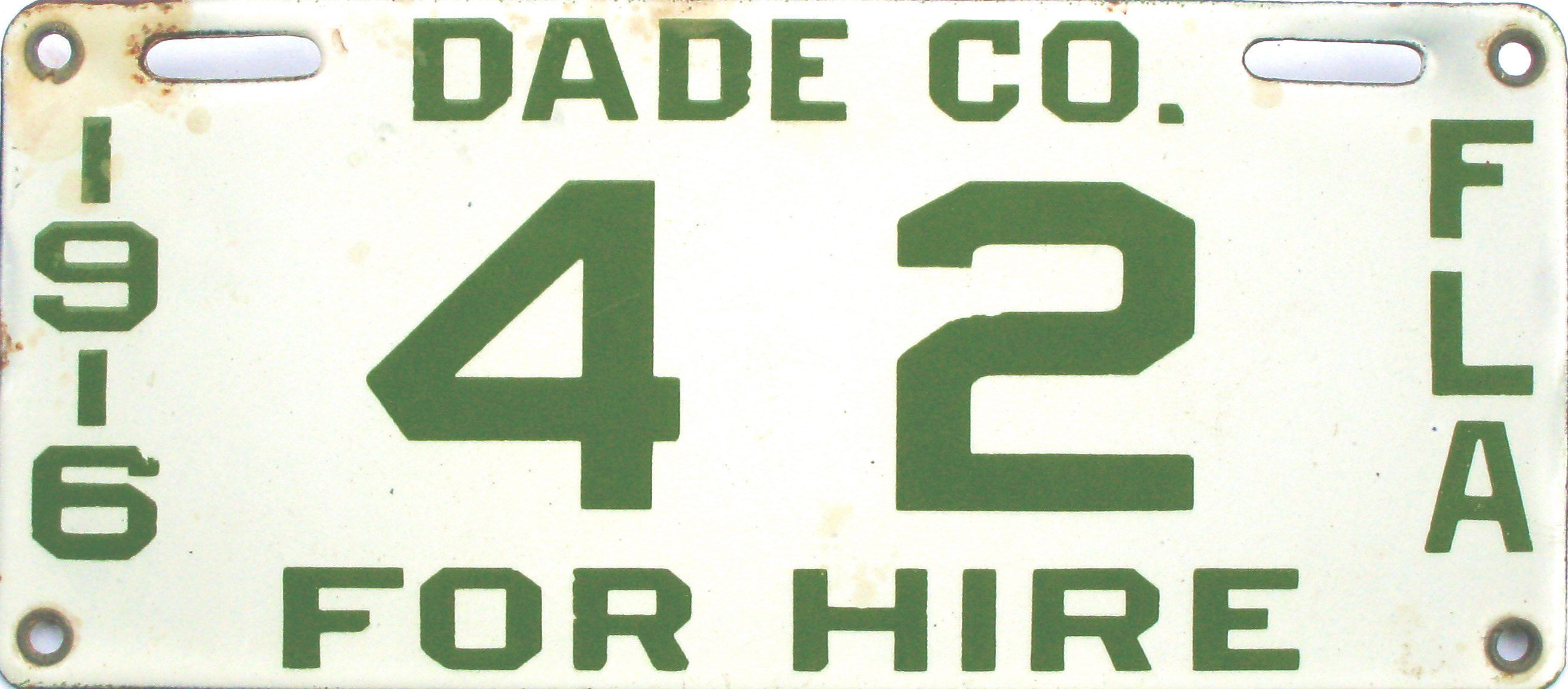 ARCHIVE: Florida Porcelain License Plates (Part 1 of 4: Alachua-Escambia)