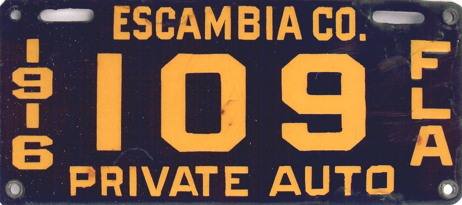 ARCHIVE: Florida Porcelain License Plates (Part 1 of 4: Alachua-Escambia)