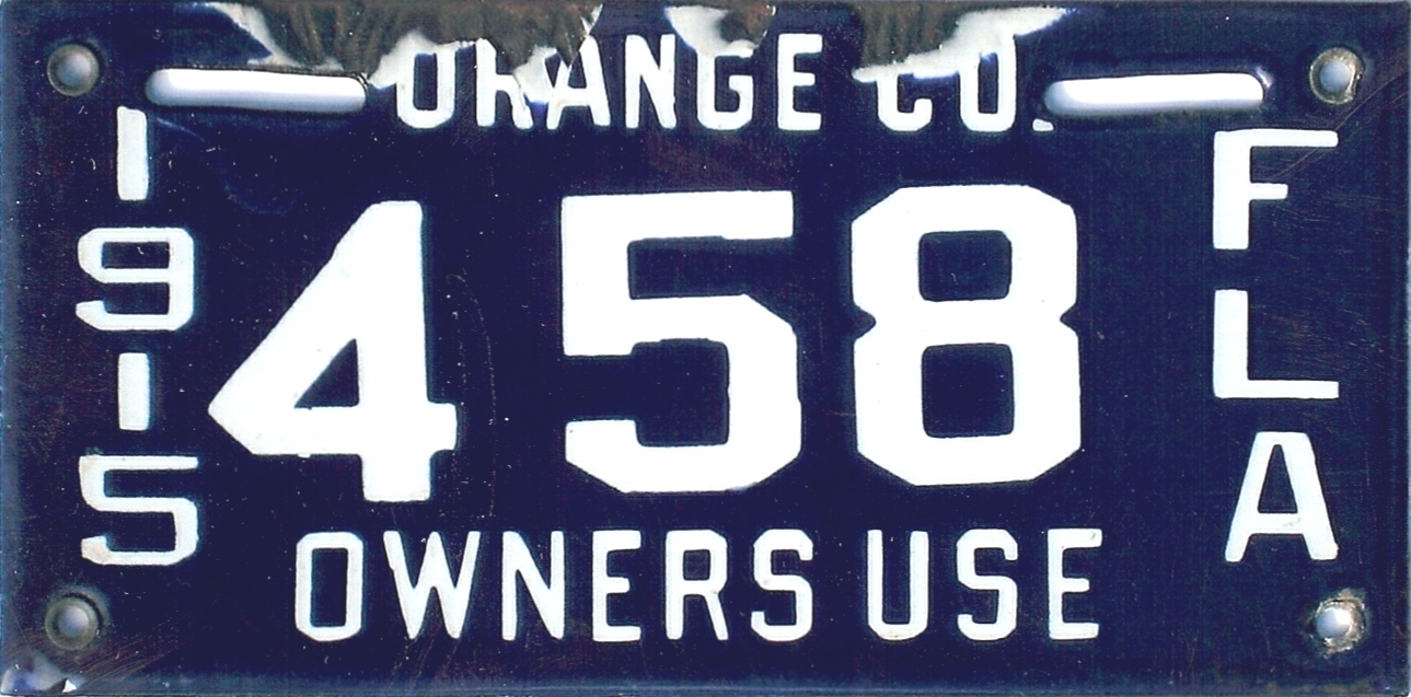 ARCHIVE: Florida Porcelain License Plates (Part 3 of 4: Leon-Putnam)