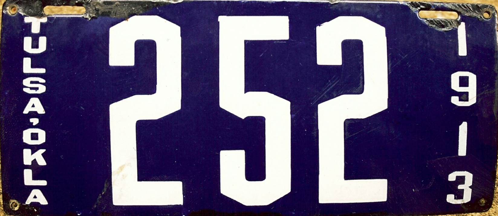 Census of Known Tulsa, OK Porcelain License Plates