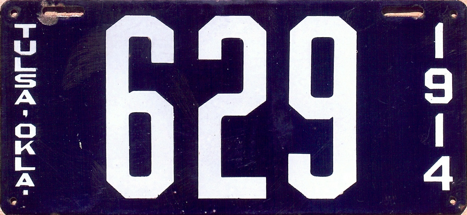 Census of Known Tulsa, OK Porcelain License Plates